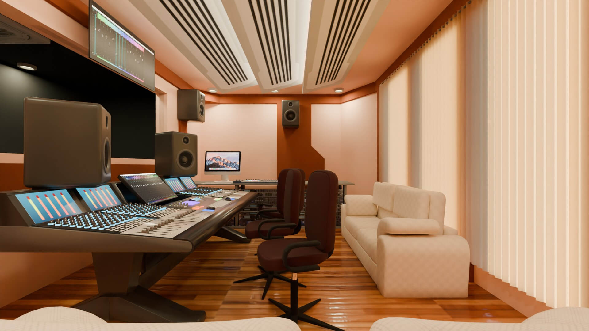 Recording Studio - 3D Model by sathak