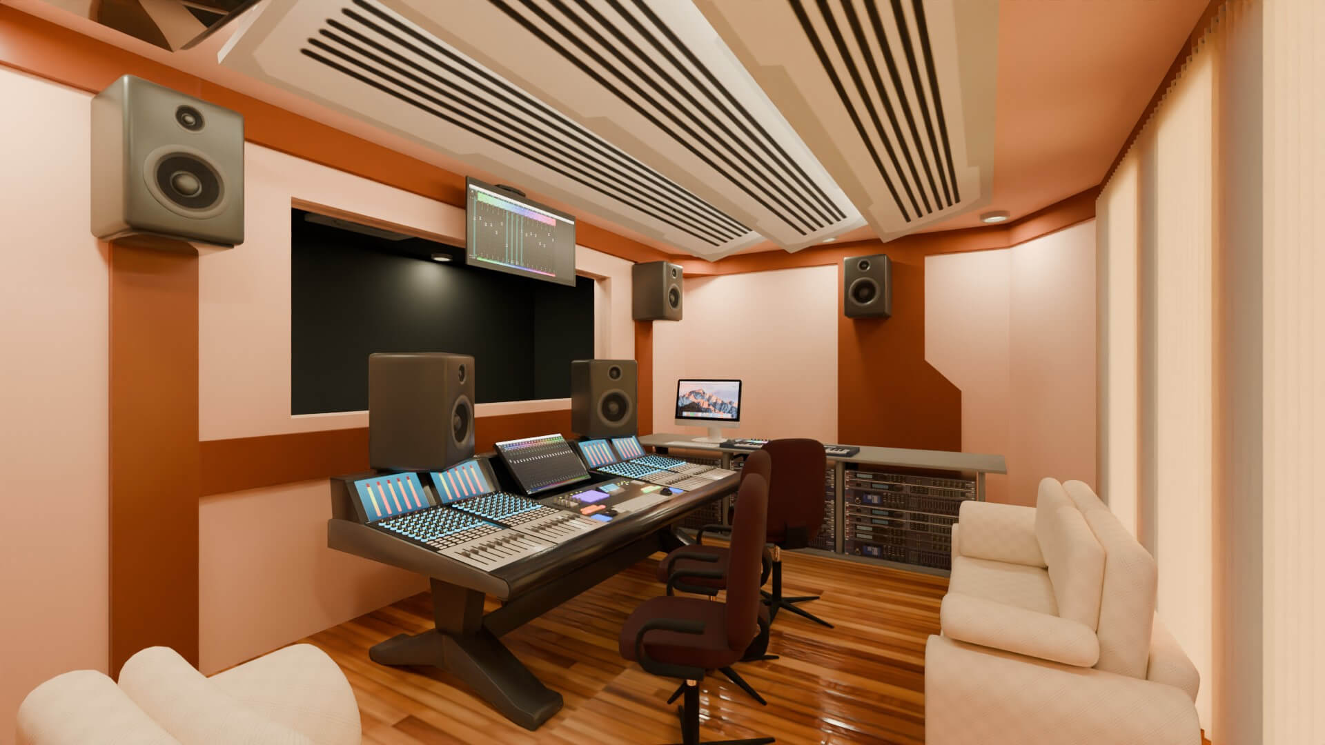Recording Studio - 3D Model by sathak
