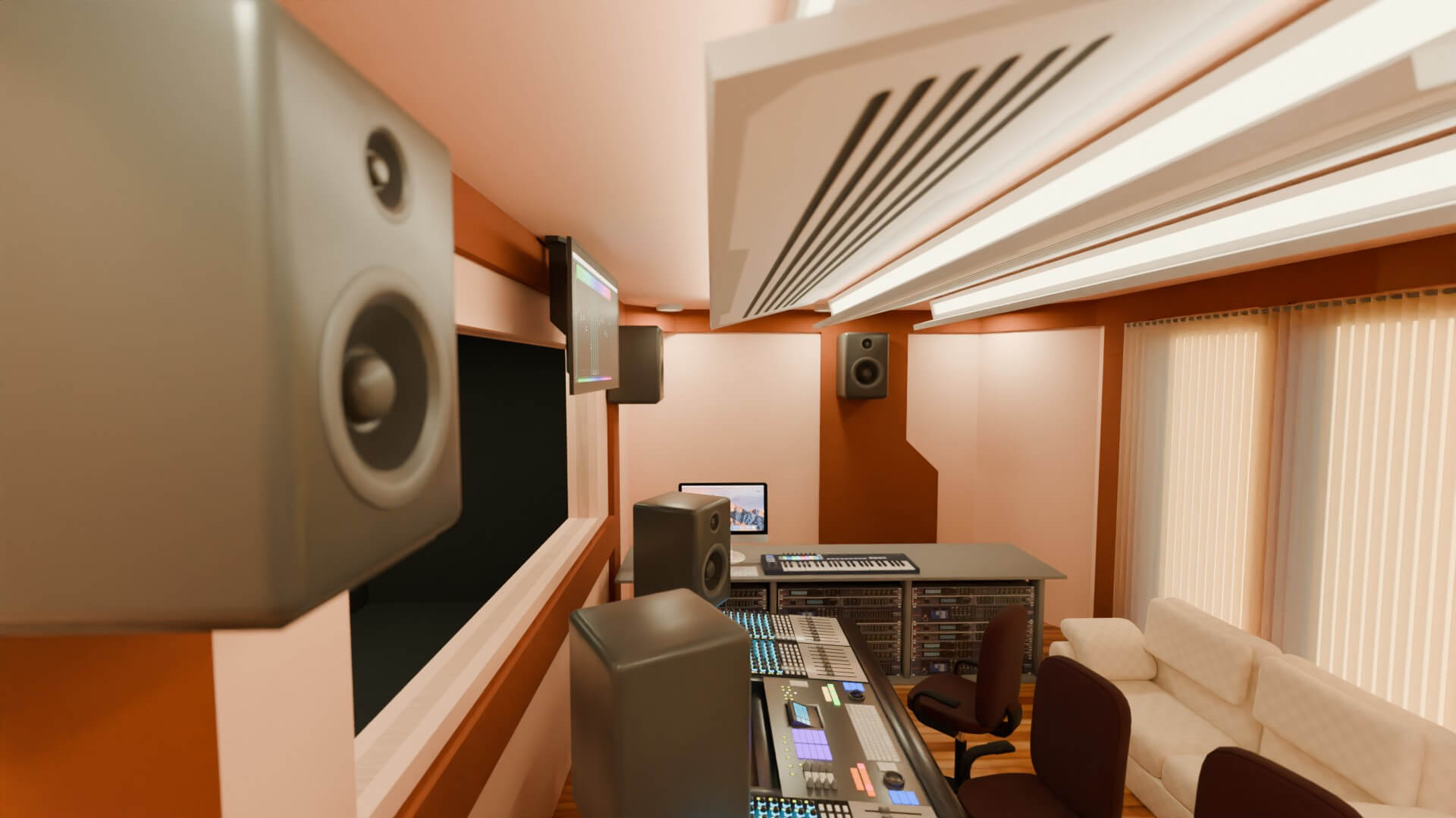 Recording Studio - 3D Model by sathak