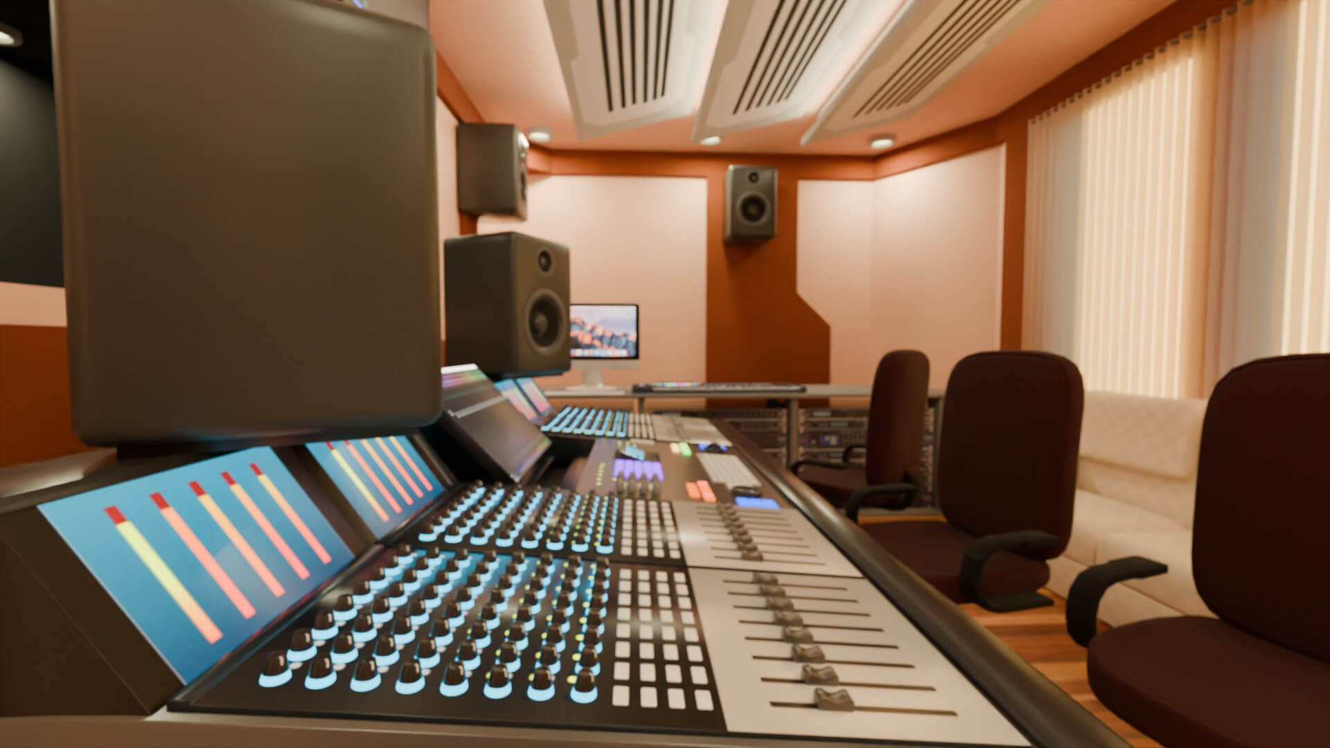 Recording Studio - 3D Model by sathak