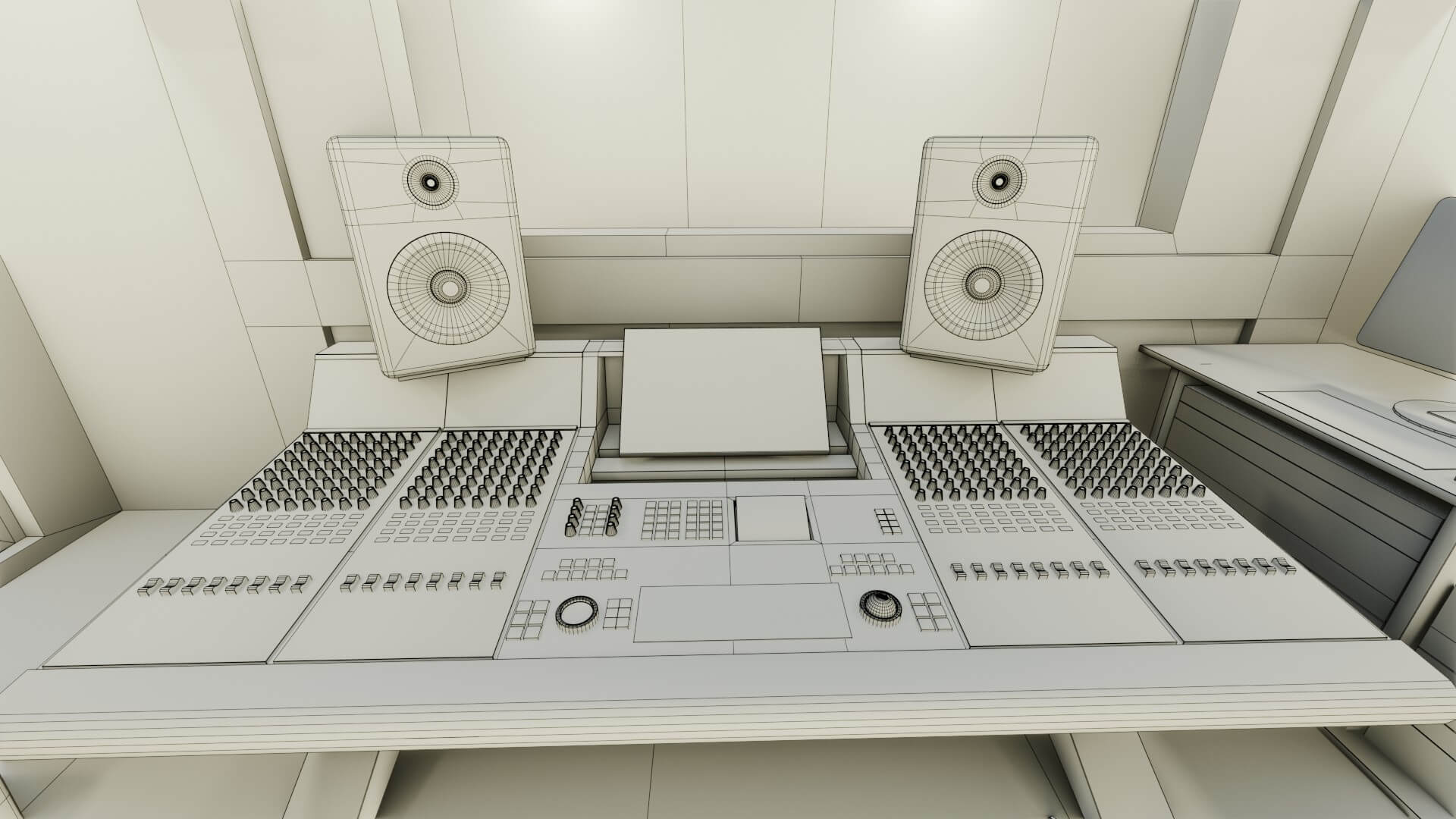 Recording Studio - 3D Model by sathak