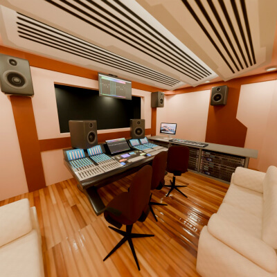 Recording Studio - 3D Model by sathak