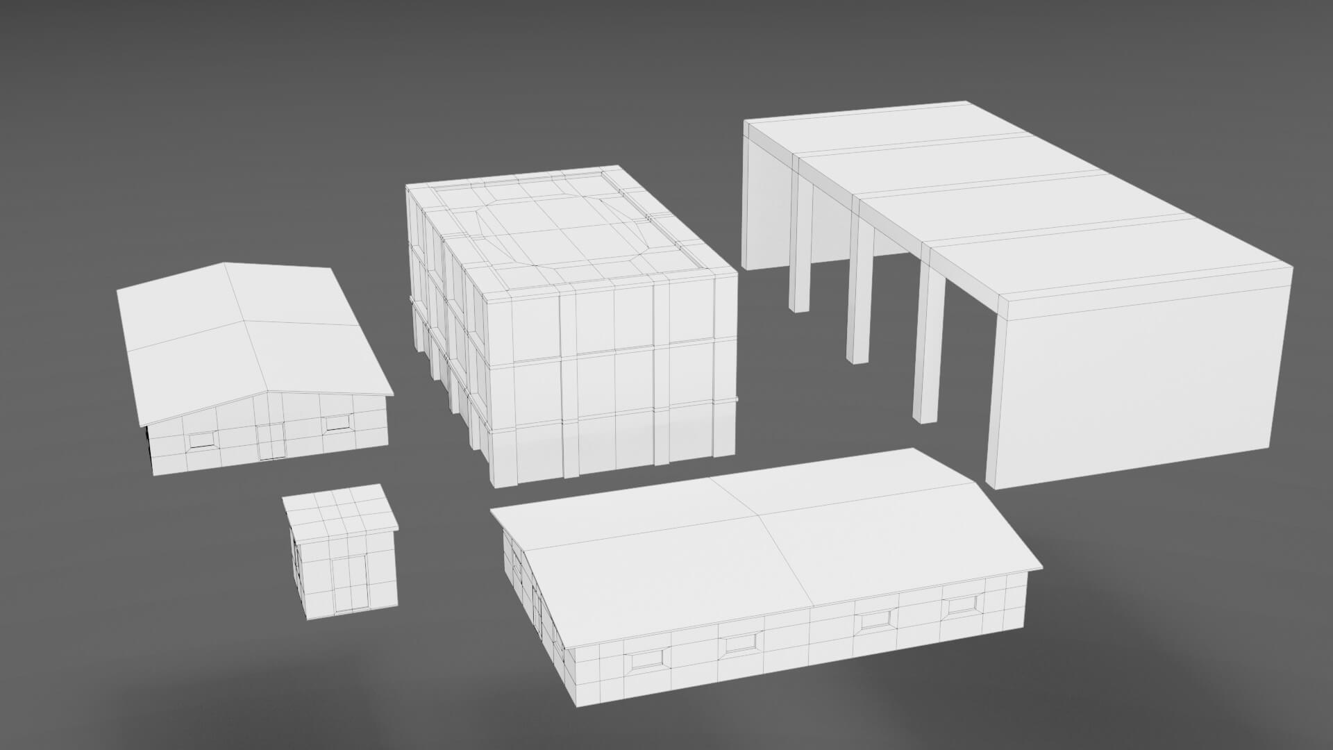 Refinery Industrial Props - 3D Model by sathak