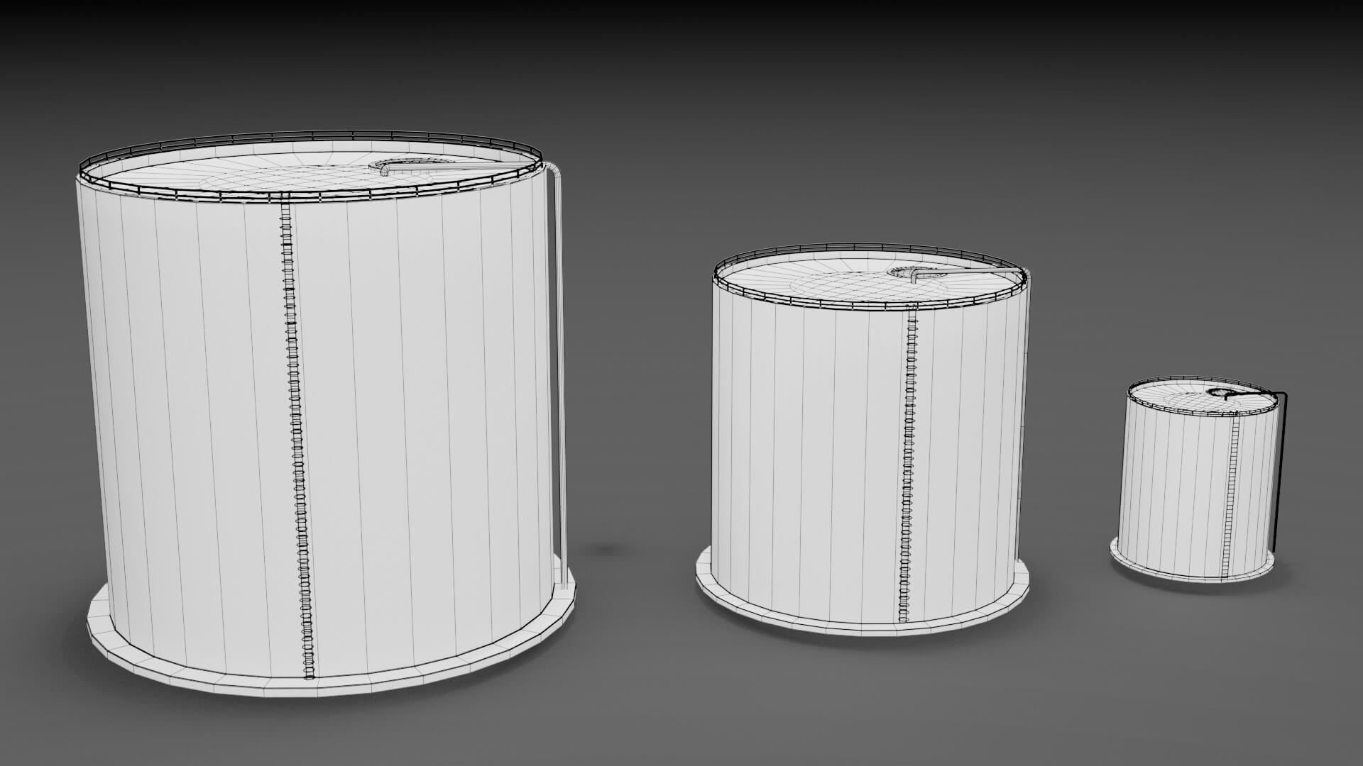 Refinery Industrial Props - 3D Model by sathak