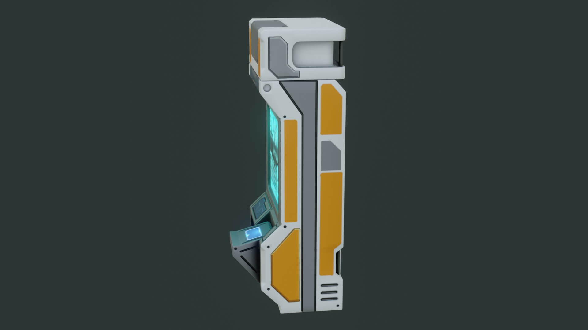 Sci-Fi Computer 3D Model by sathak