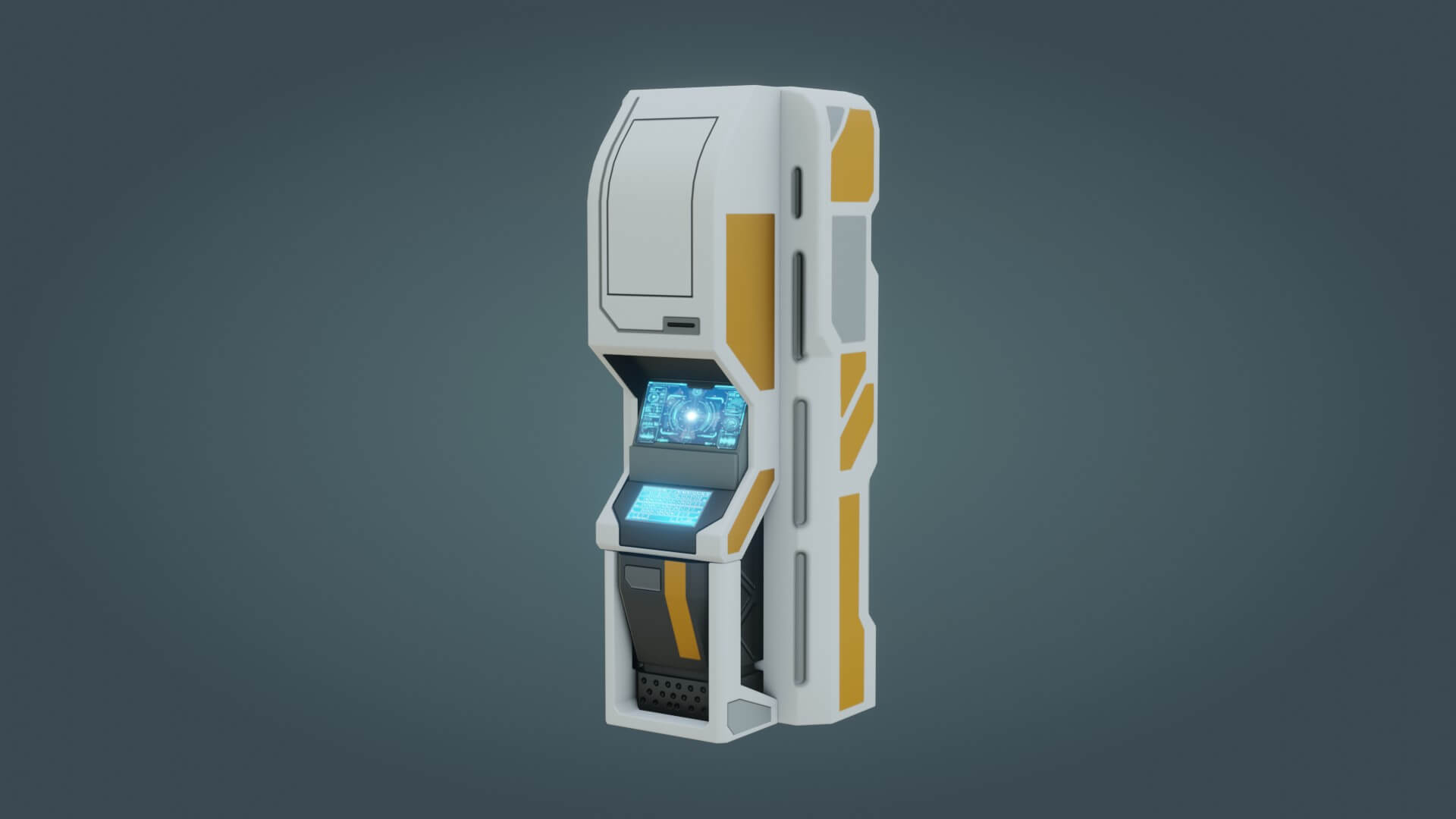 Sci-Fi Computer 3D Model by sathak