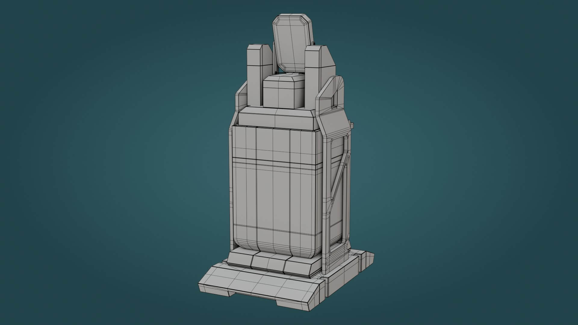 Sci-Fi Computer 3D Model by sathak