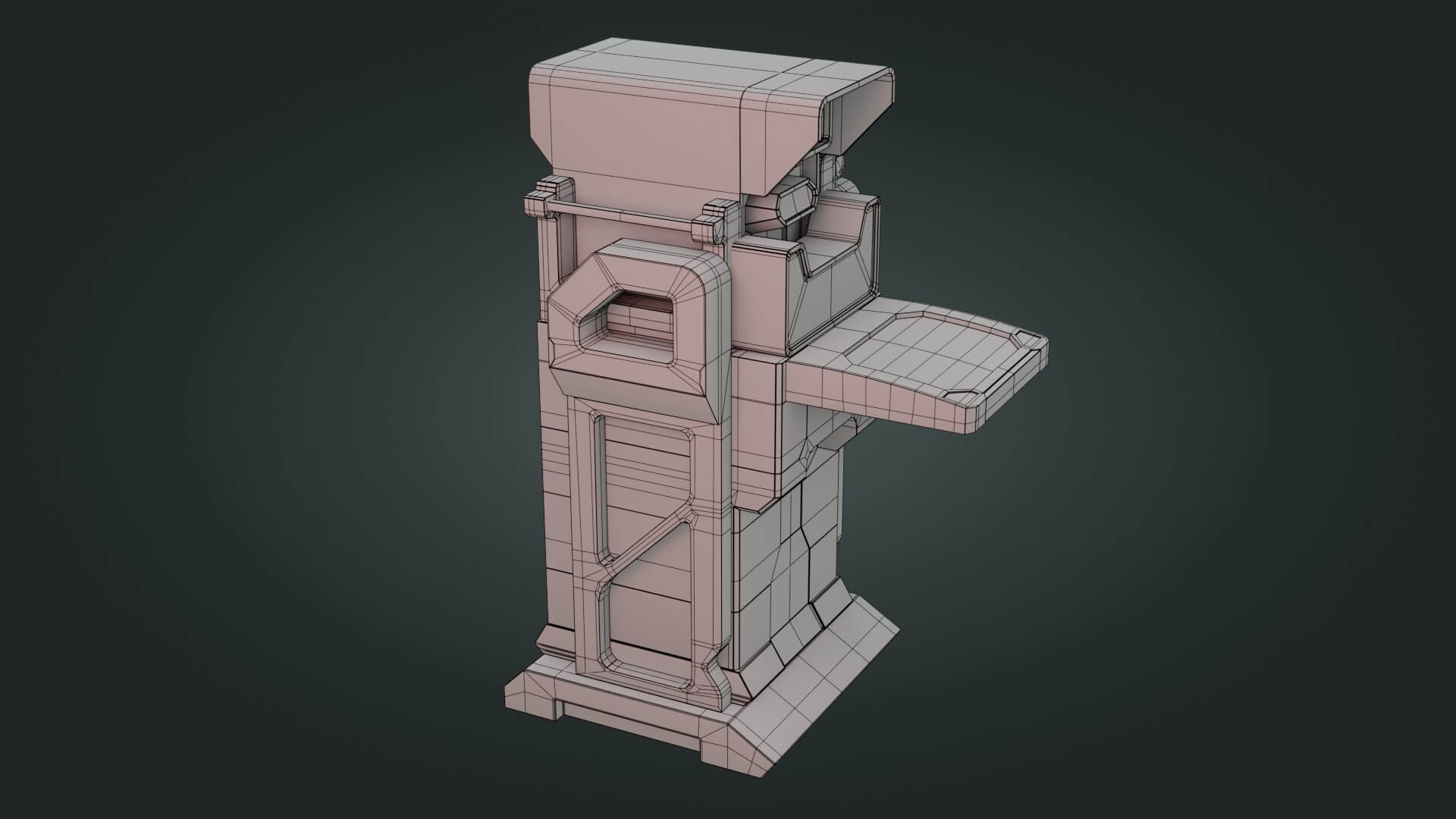 Sci-Fi Computer 3D Model by sathak