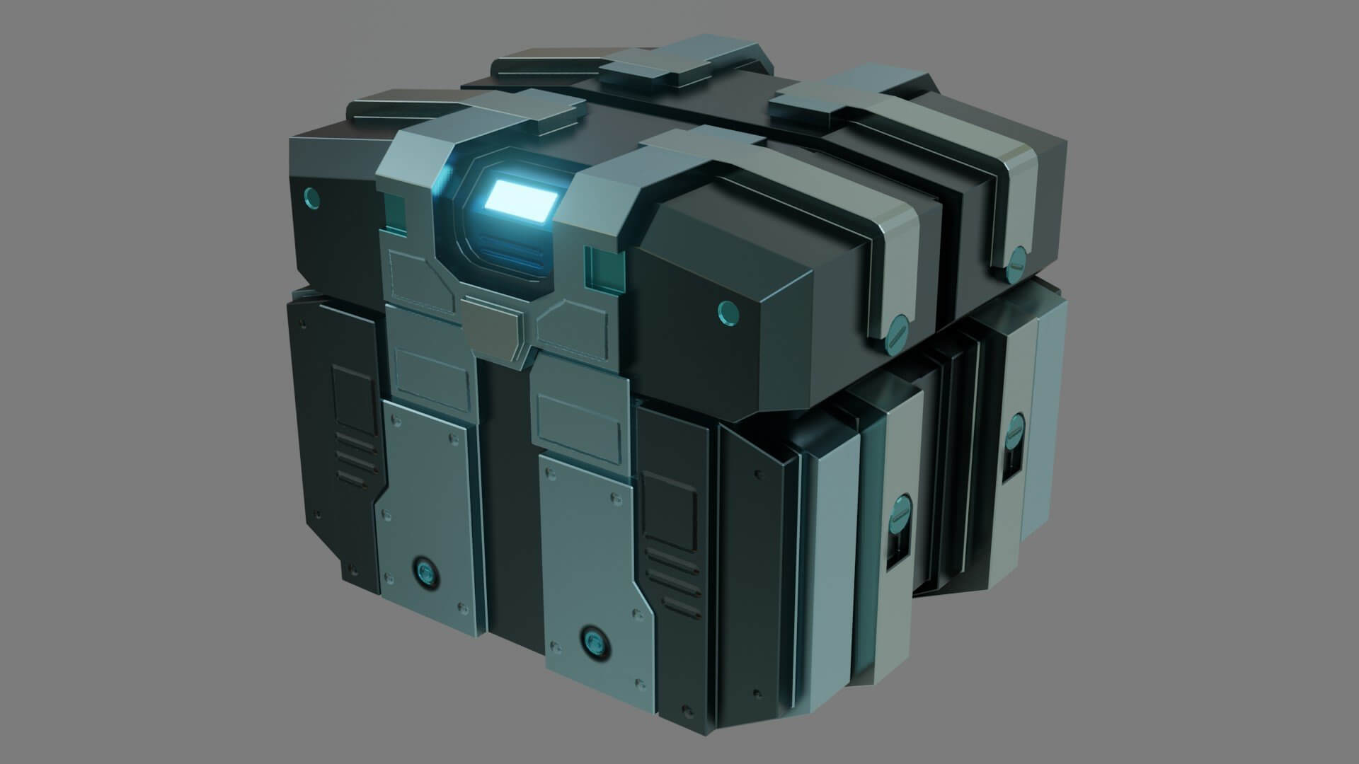 Sci-Fi Crate 3D Model by sathak