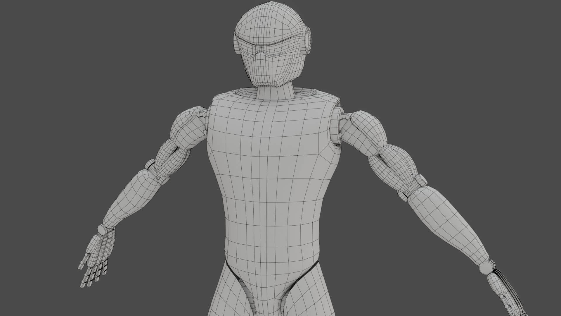 Sci-Fi Cyborg 3D Model by sathak