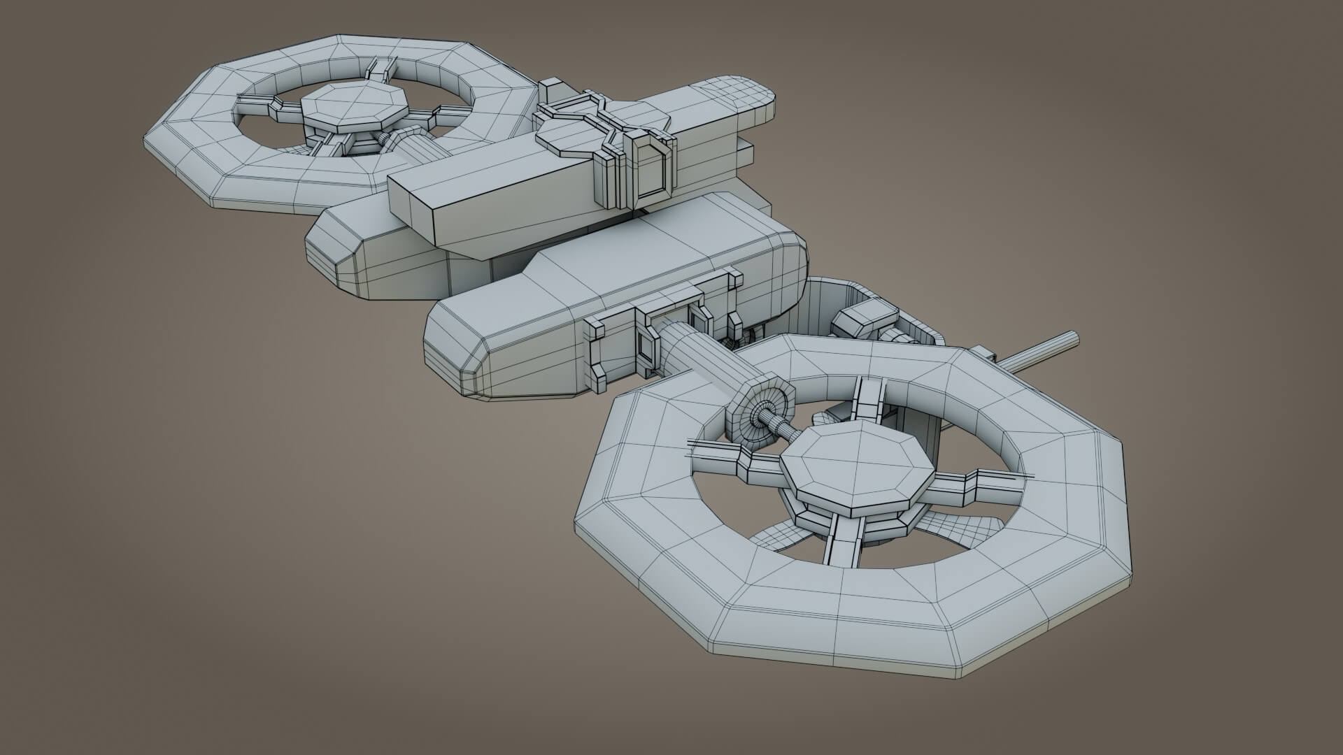 Sci-Fi Drone 3D Model by sathak