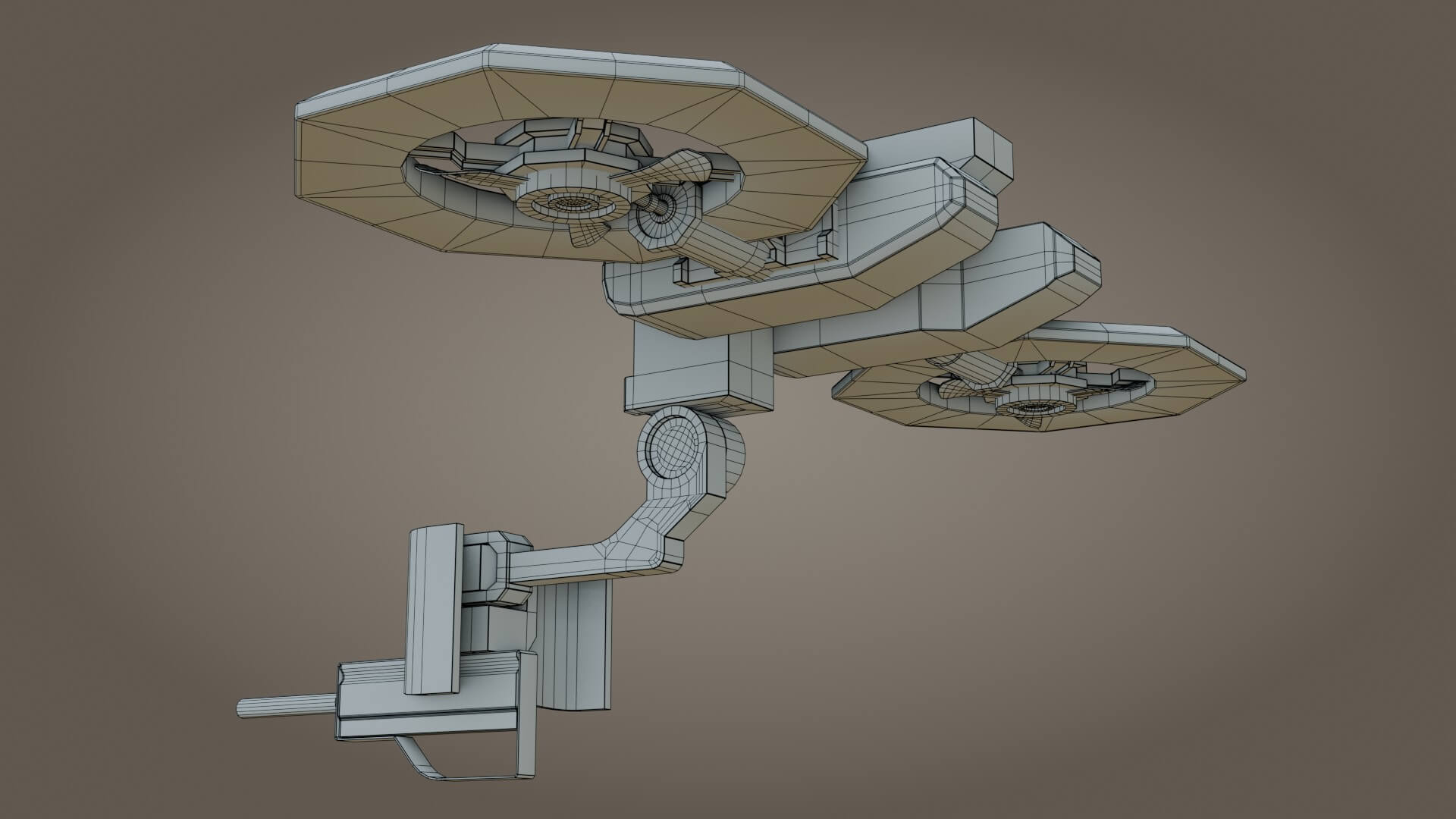 Sci-Fi Drone 3D Model by sathak