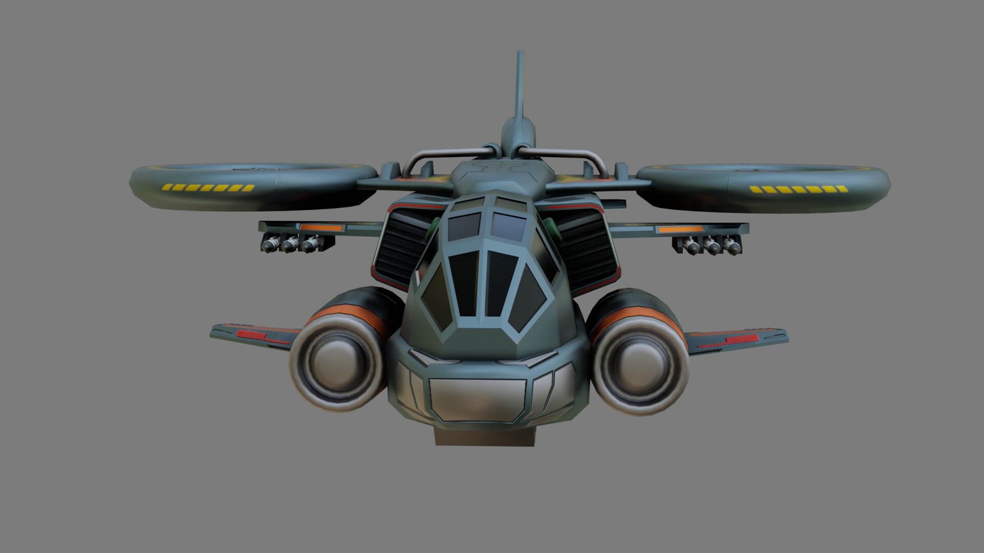 Sci-Fi Drop Ship 3D Model by sathak