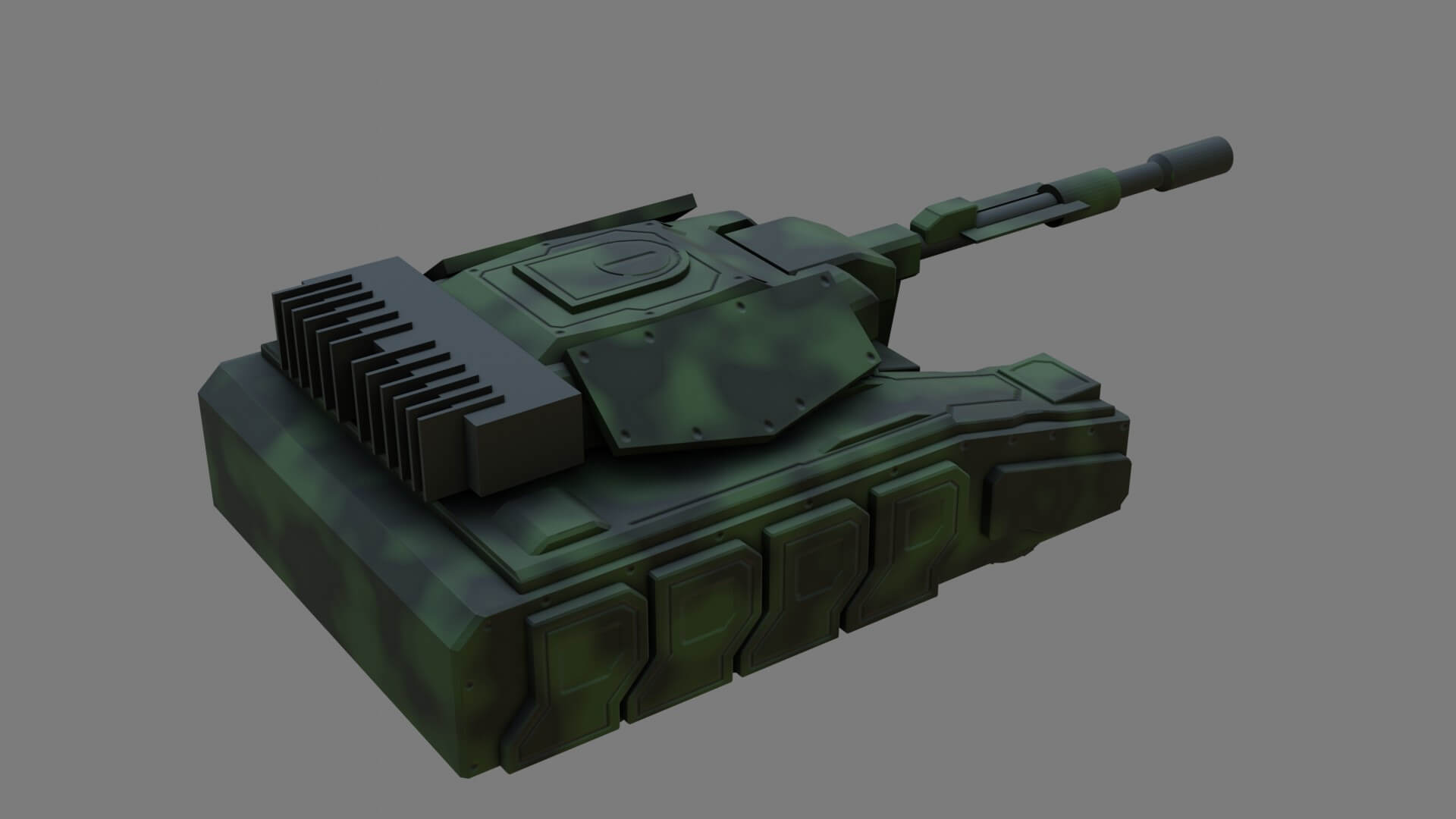 Sci-Fi Military Tank 3D Model by sathak