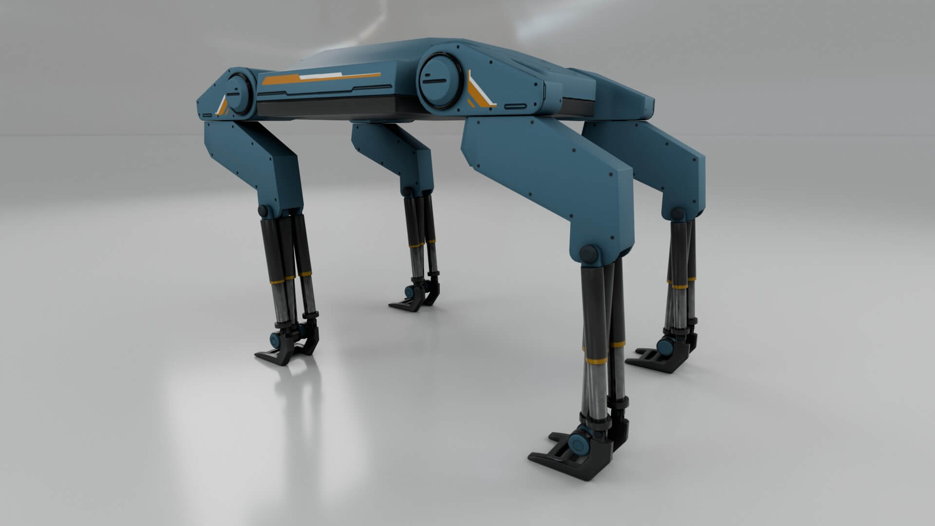 Sci-Fi Robotic Beast 3D Model by sathak