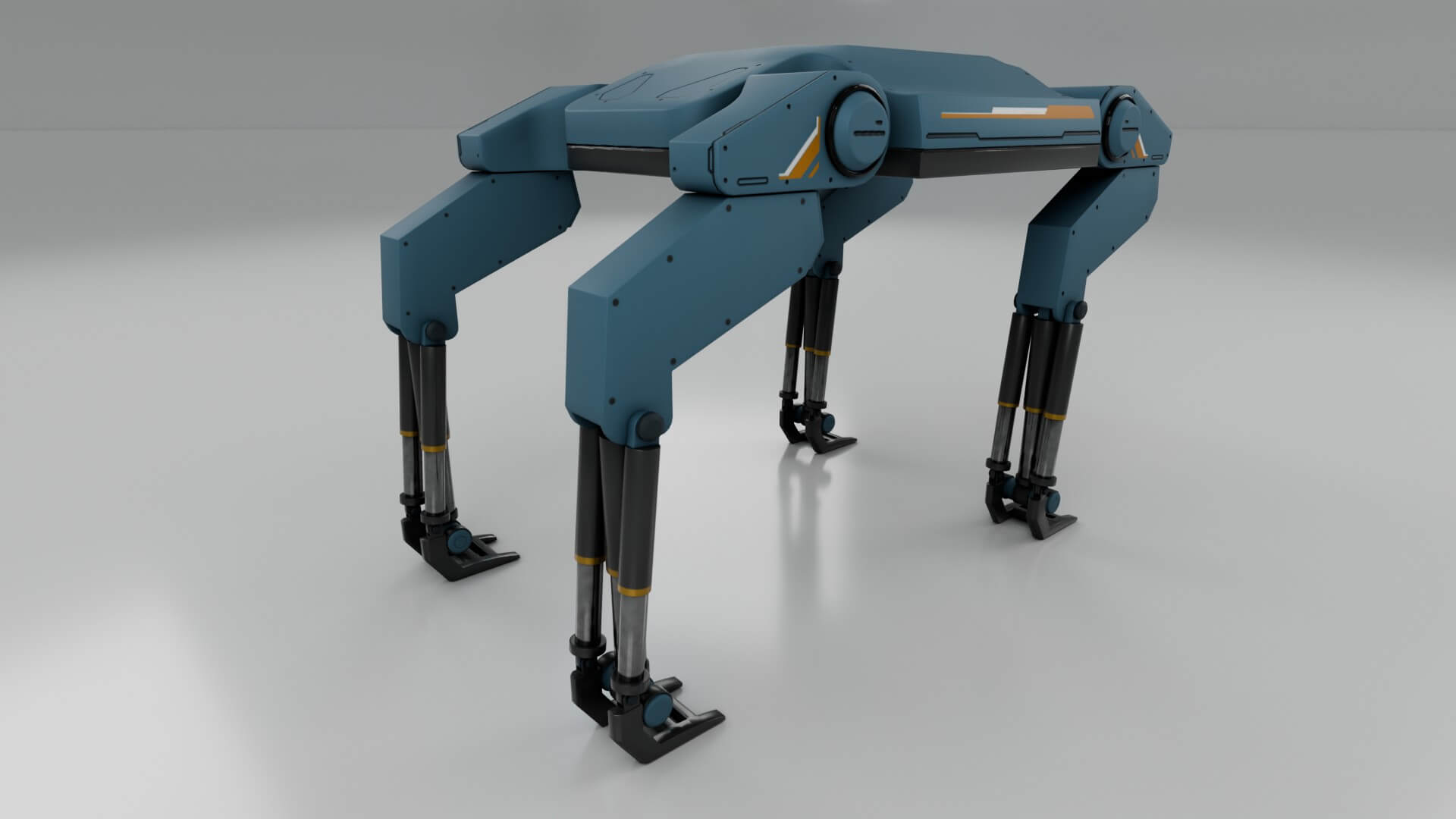 Sci-Fi Robotic Beast 3D Model by sathak