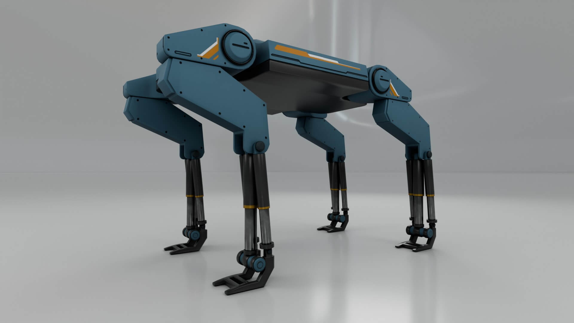 Sci-Fi Robotic Beast 3D Model by sathak