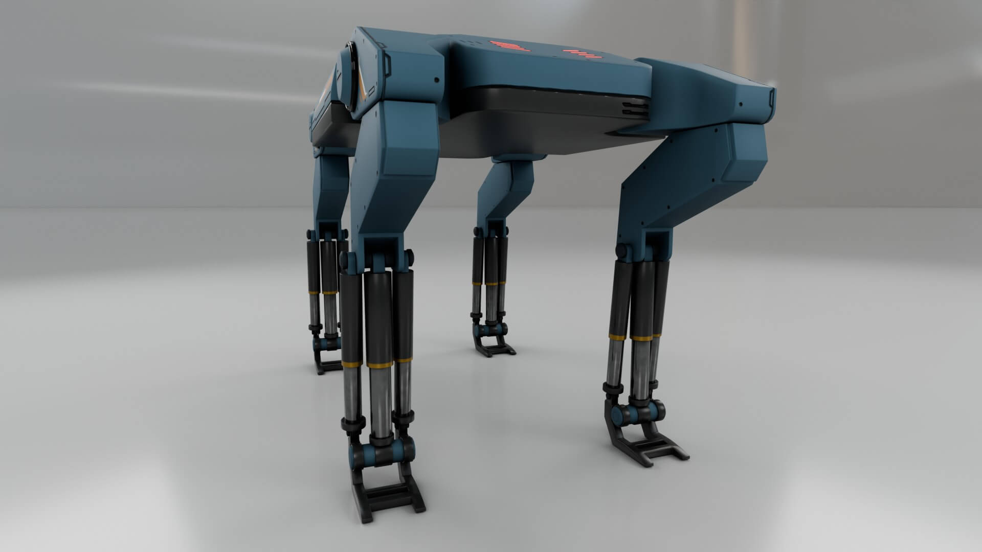 Sci-Fi Robotic Beast 3D Model by sathak