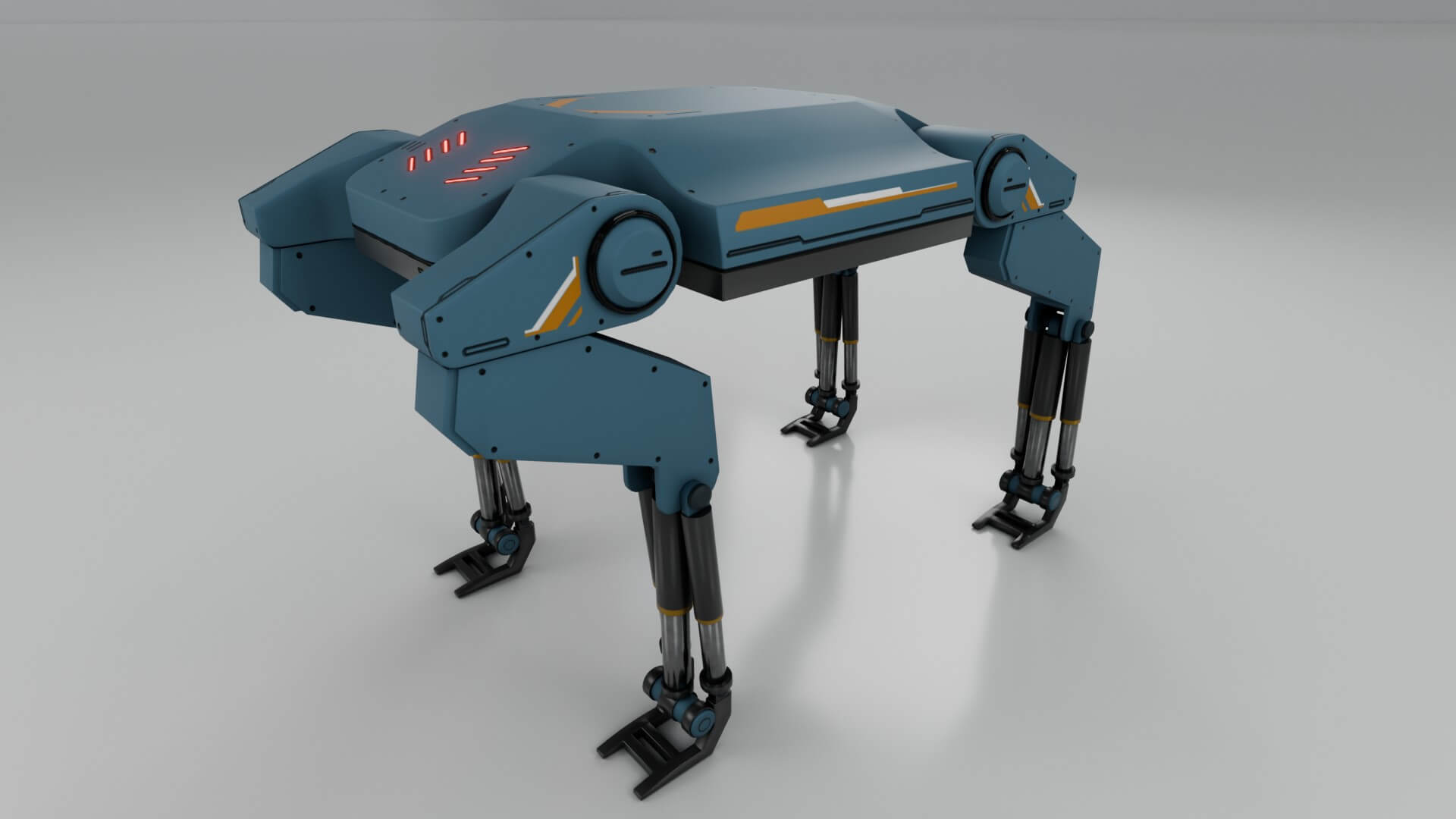 Sci-Fi Robotic Beast 3D Model by sathak