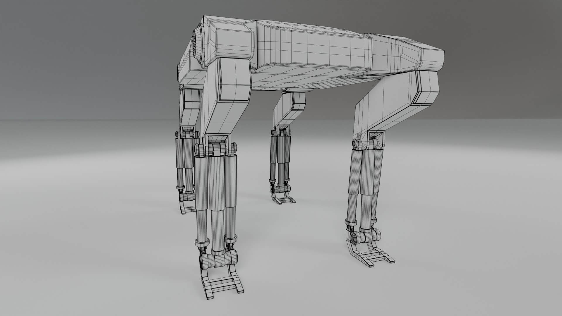 Sci-Fi Robotic Beast 3D Model by sathak