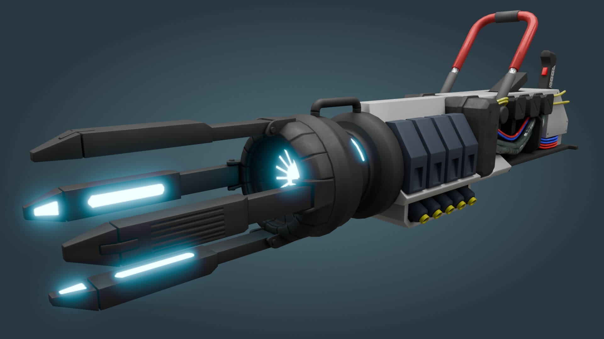Sci-Fi Weapon 3D Model by sathak