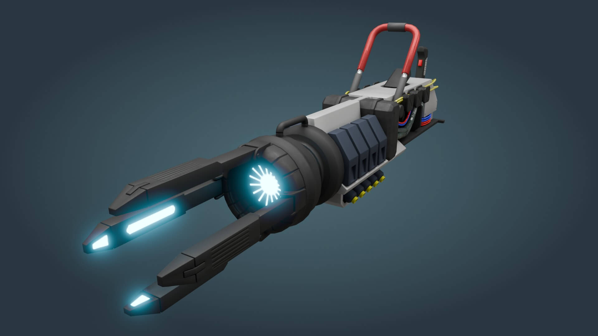 Sci-Fi Weapon 3D Model by sathak