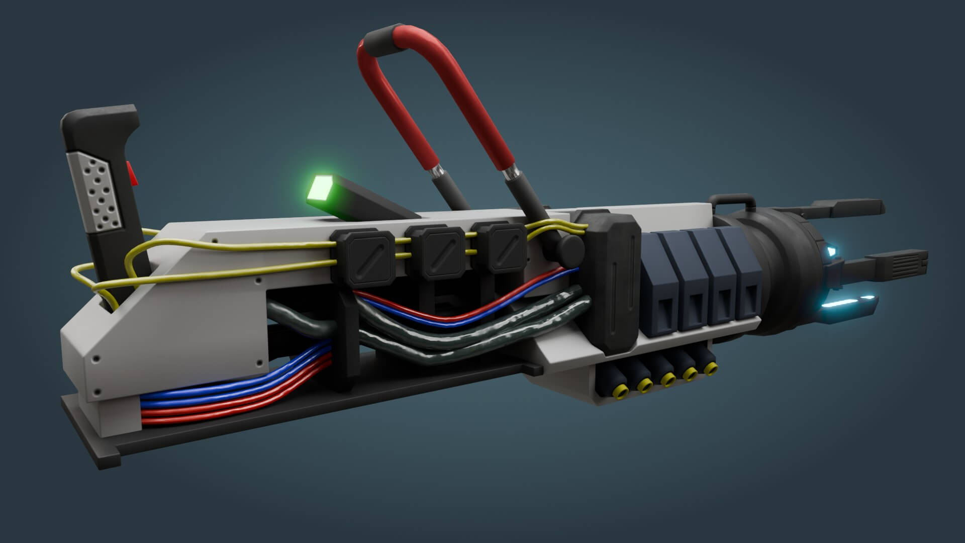 Sci-Fi Weapon 3D Model by sathak