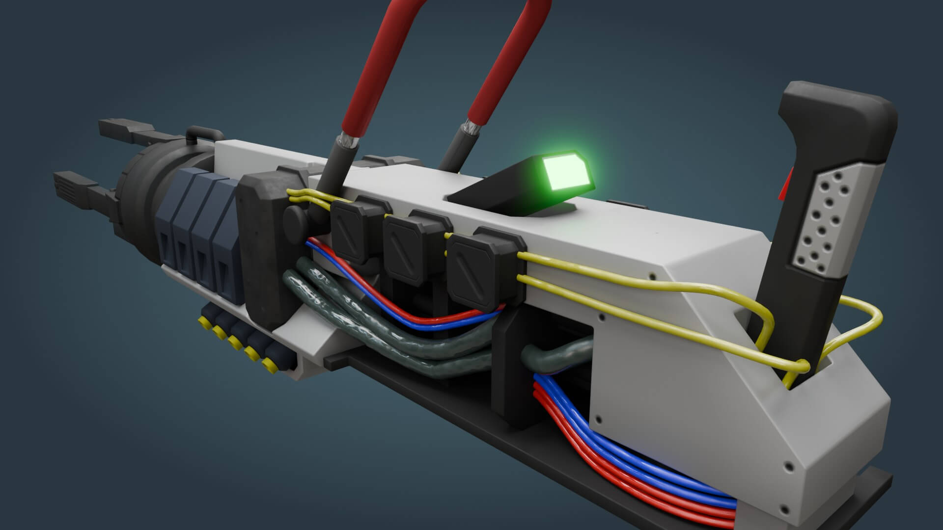 Sci-Fi Weapon 3D Model by sathak