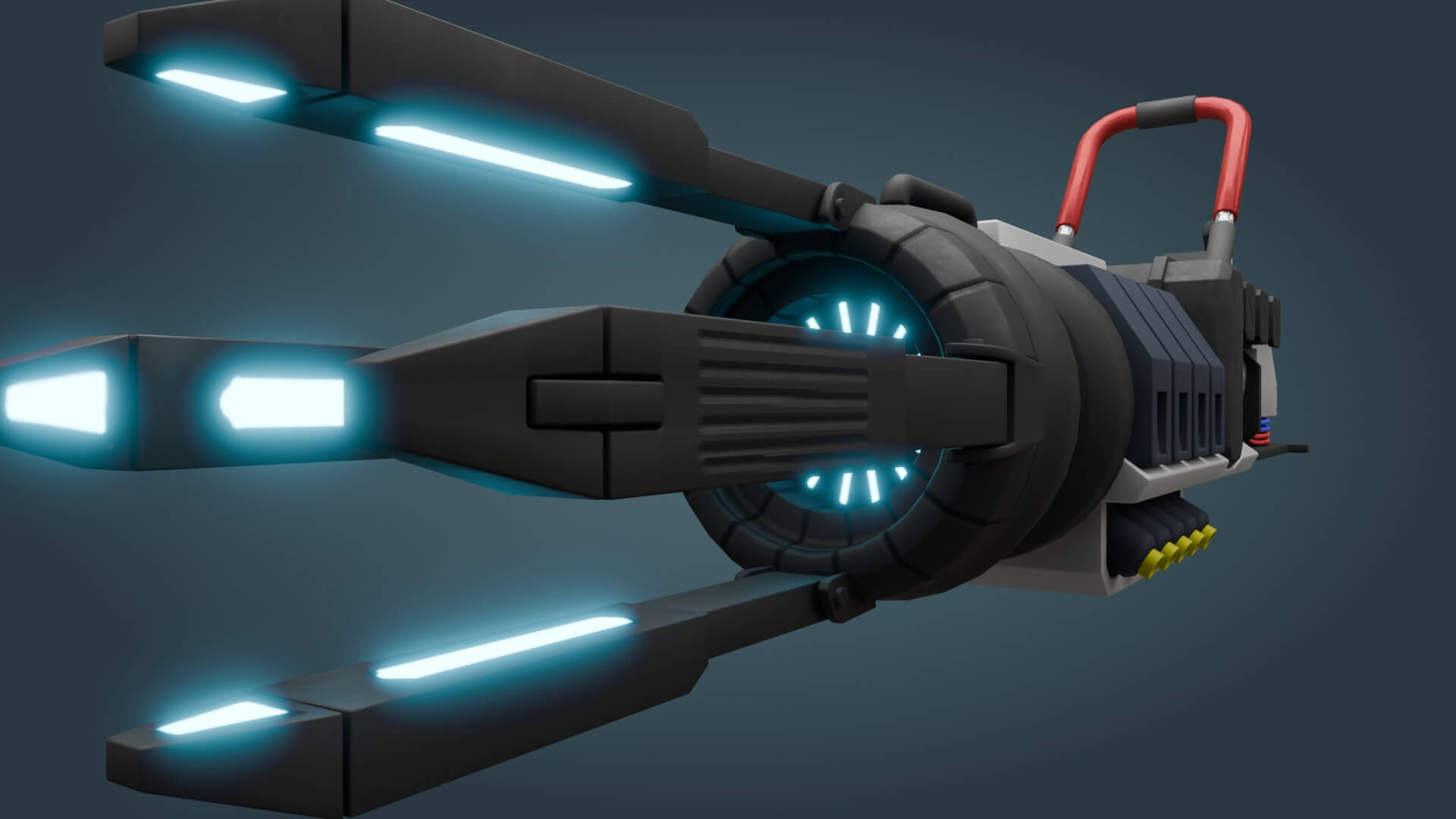 Sci-Fi Weapon 3D Model by sathak