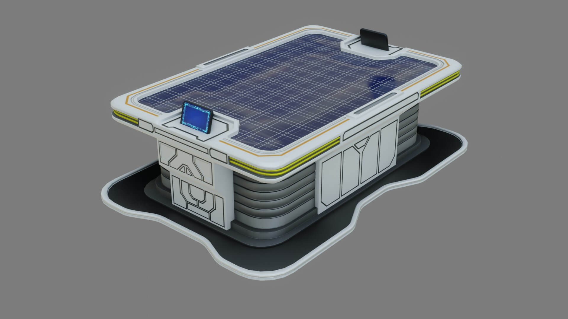 Sci-fi Work Bench 3D Model by sathak