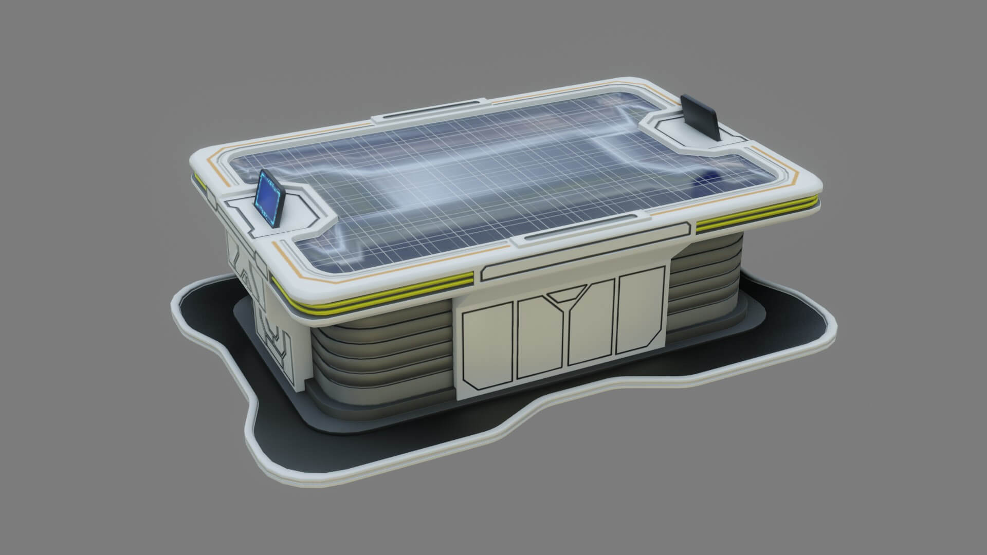 Sci-fi Work Bench 3D Model by sathak