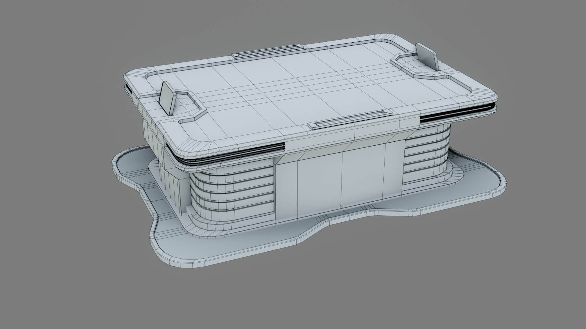 Sci-fi Work Bench 3D Model by sathak