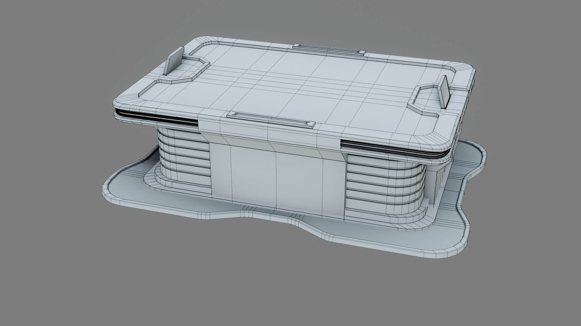 Sci-fi Work Bench 3D Model by sathak