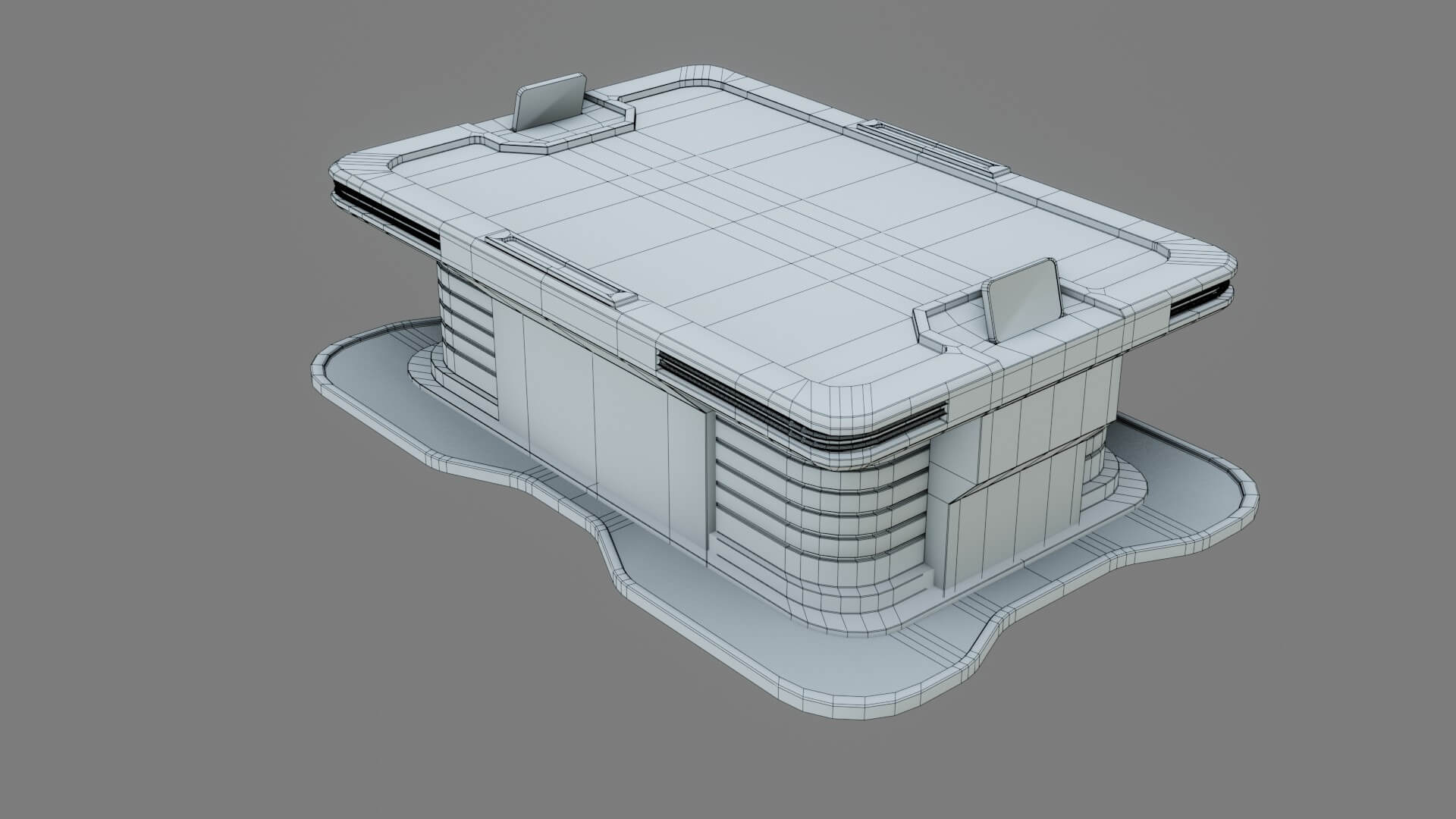 Sci-fi Work Bench 3D Model by sathak