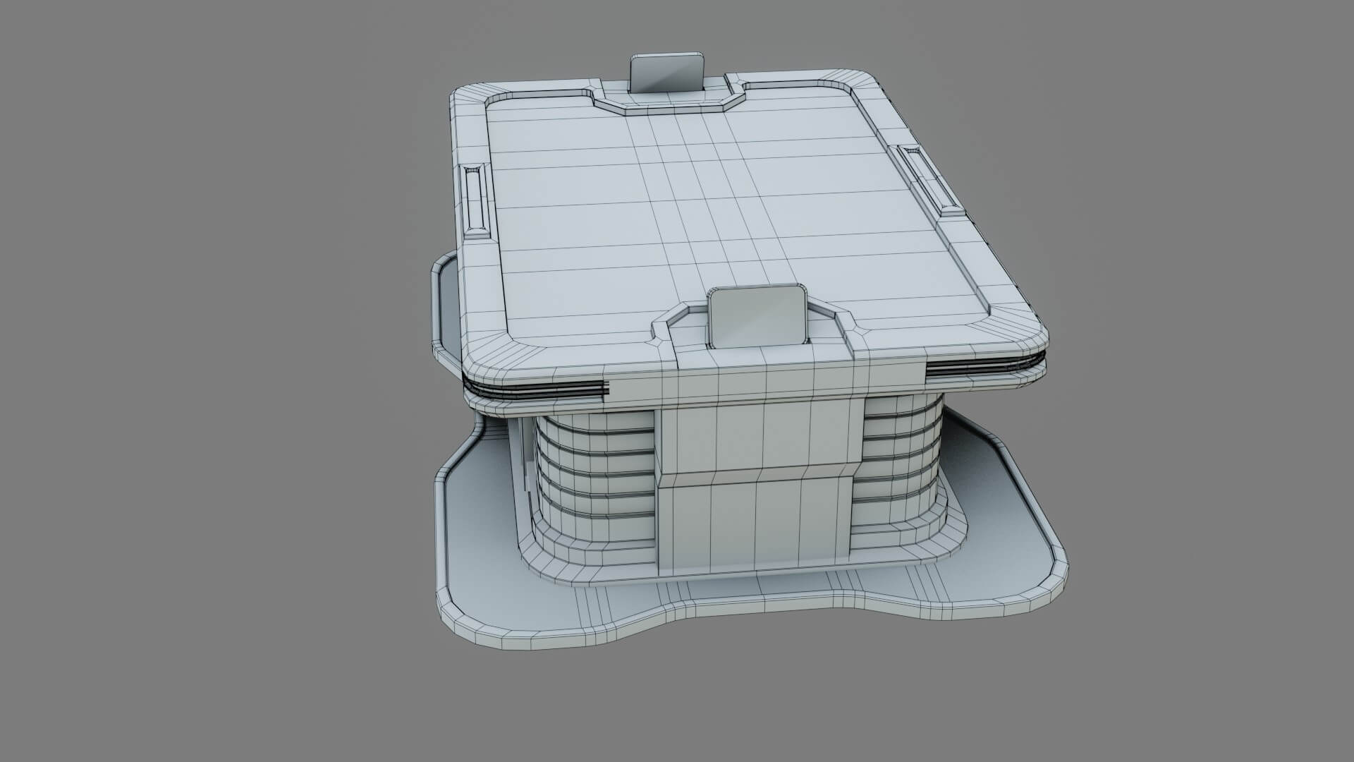 Sci-fi Work Bench 3D Model by sathak