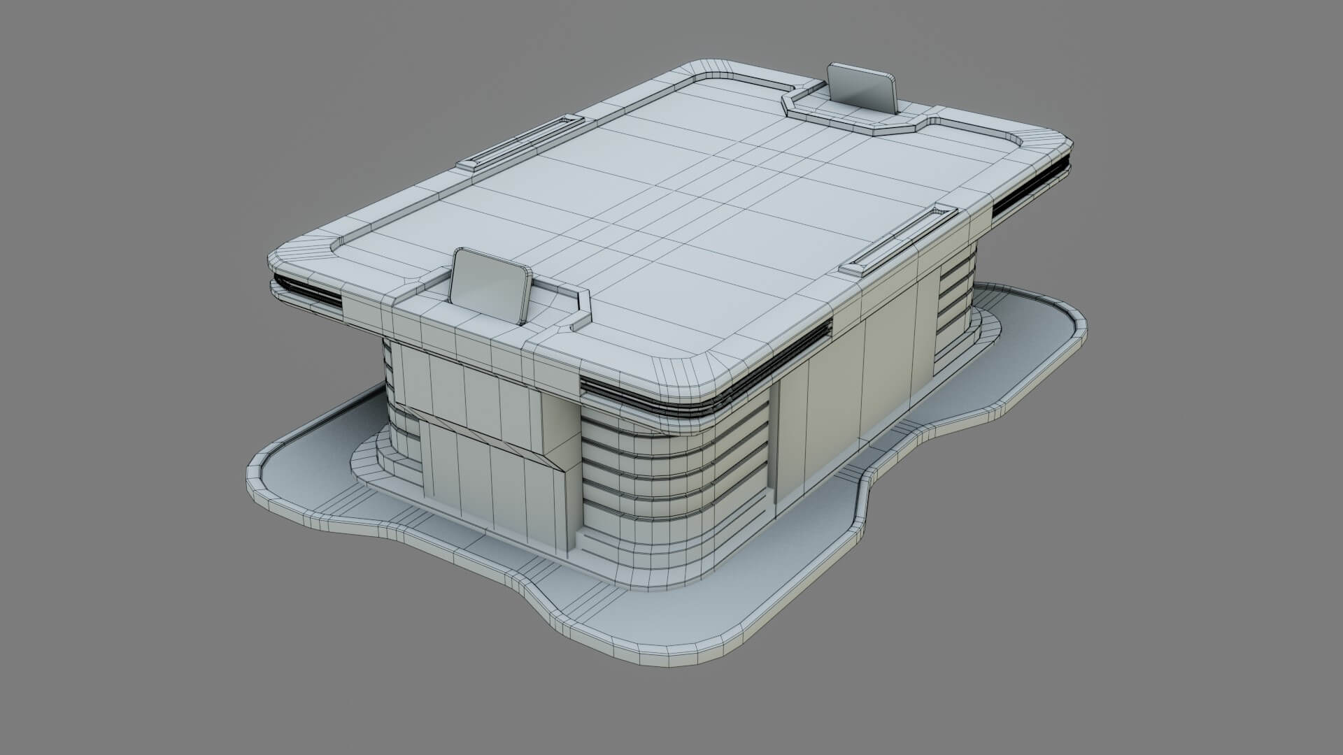 Sci-fi Work Bench 3D Model by sathak