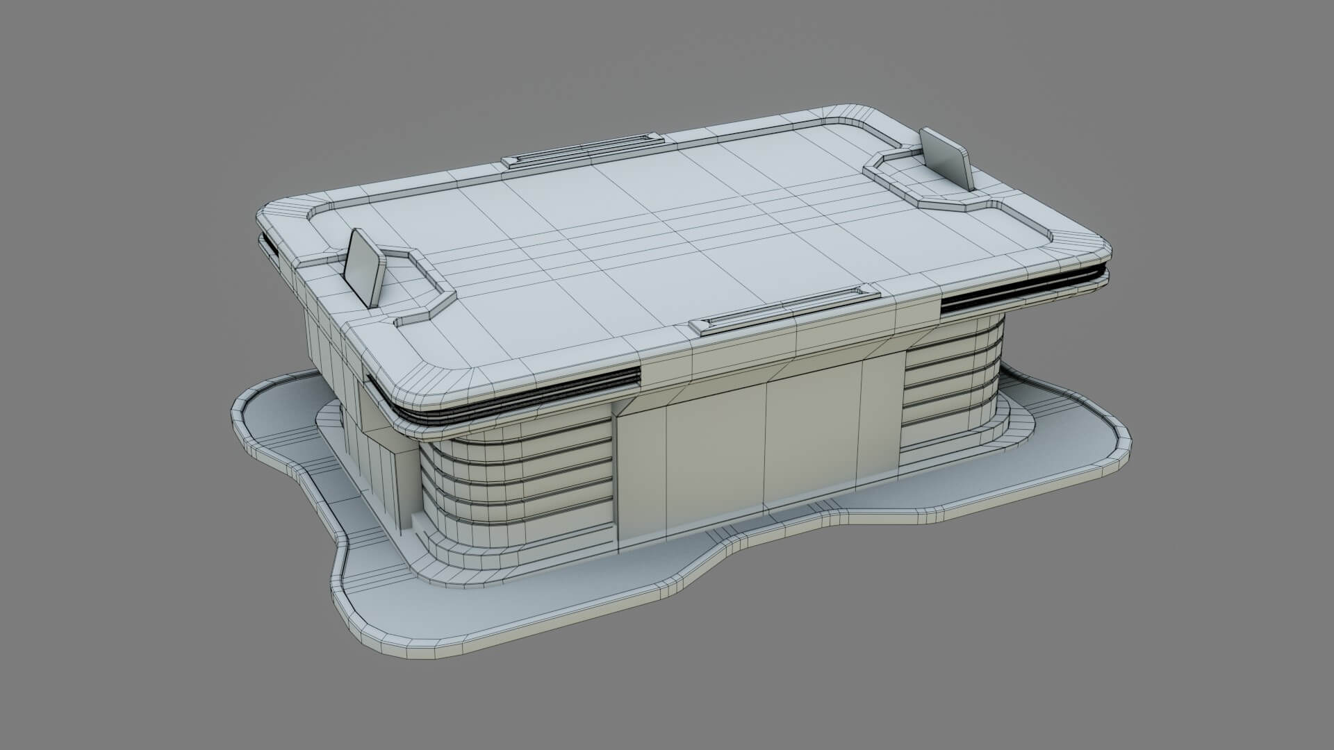 Sci-fi Work Bench 3D Model by sathak