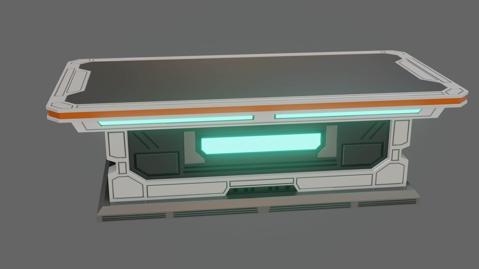 Sci-Fi Work Bench 3D Model by sathak