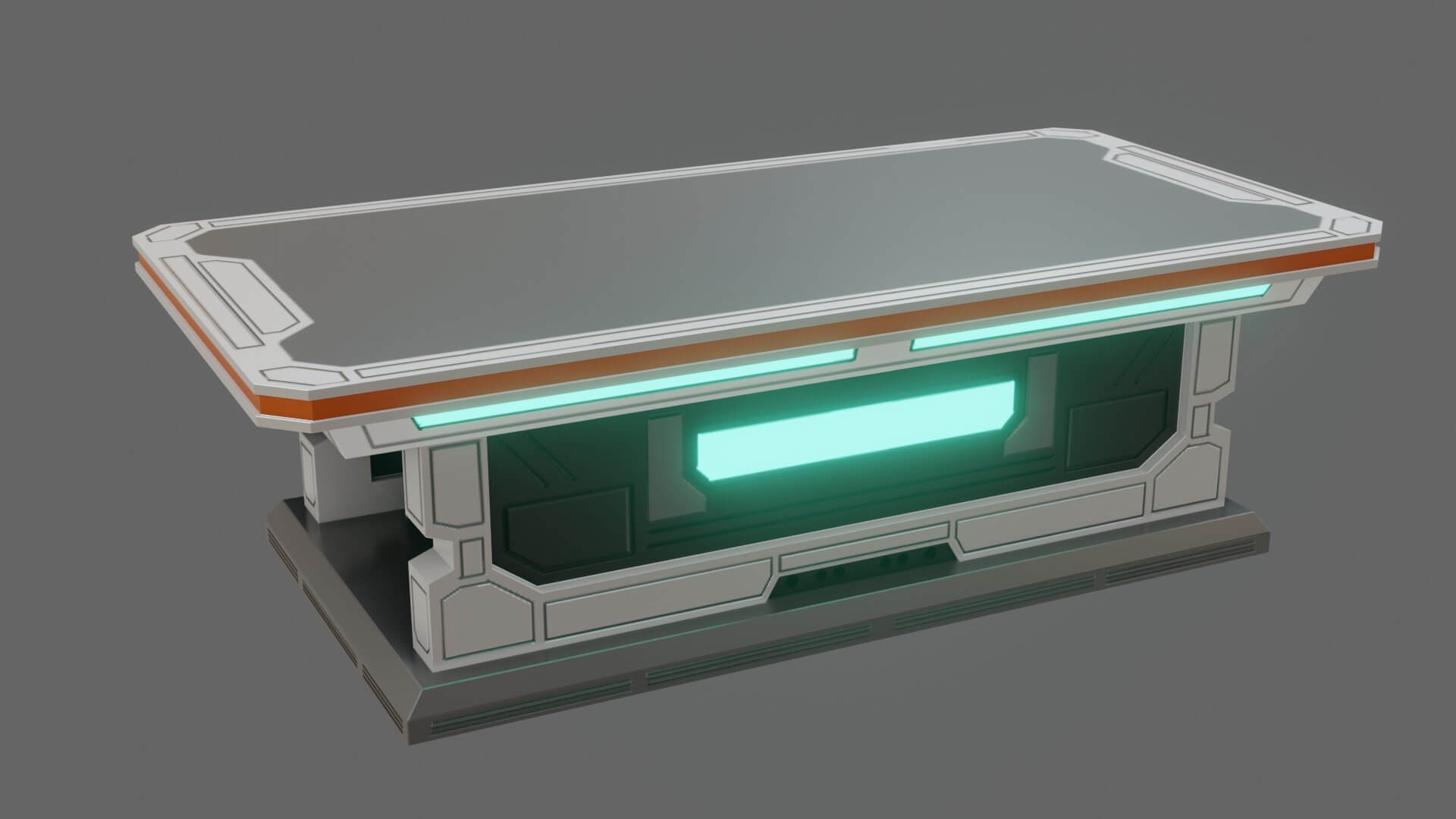 Sci-Fi Work Bench 3D Model by sathak