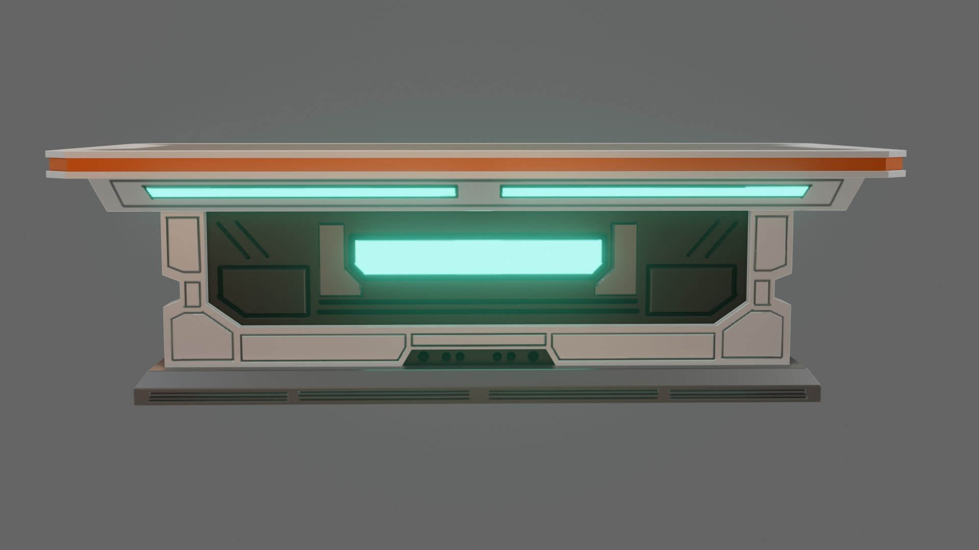 Sci-Fi Work Bench 3D Model by sathak