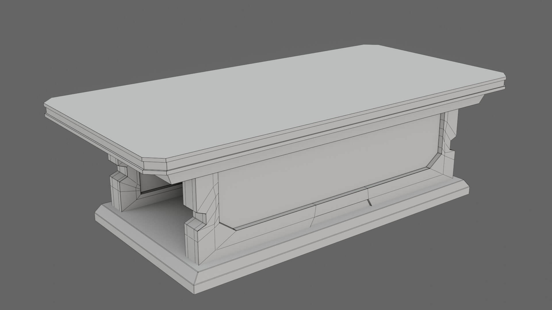 Sci-Fi Work Bench 3D Model by sathak