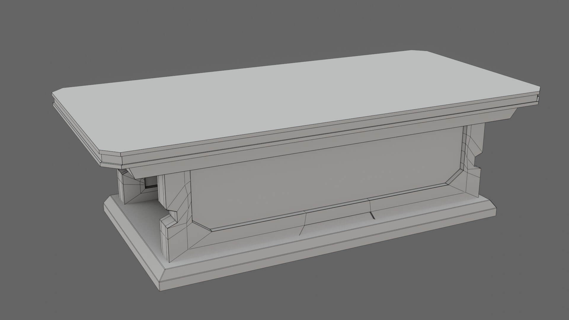 Sci-Fi Work Bench 3D Model by sathak