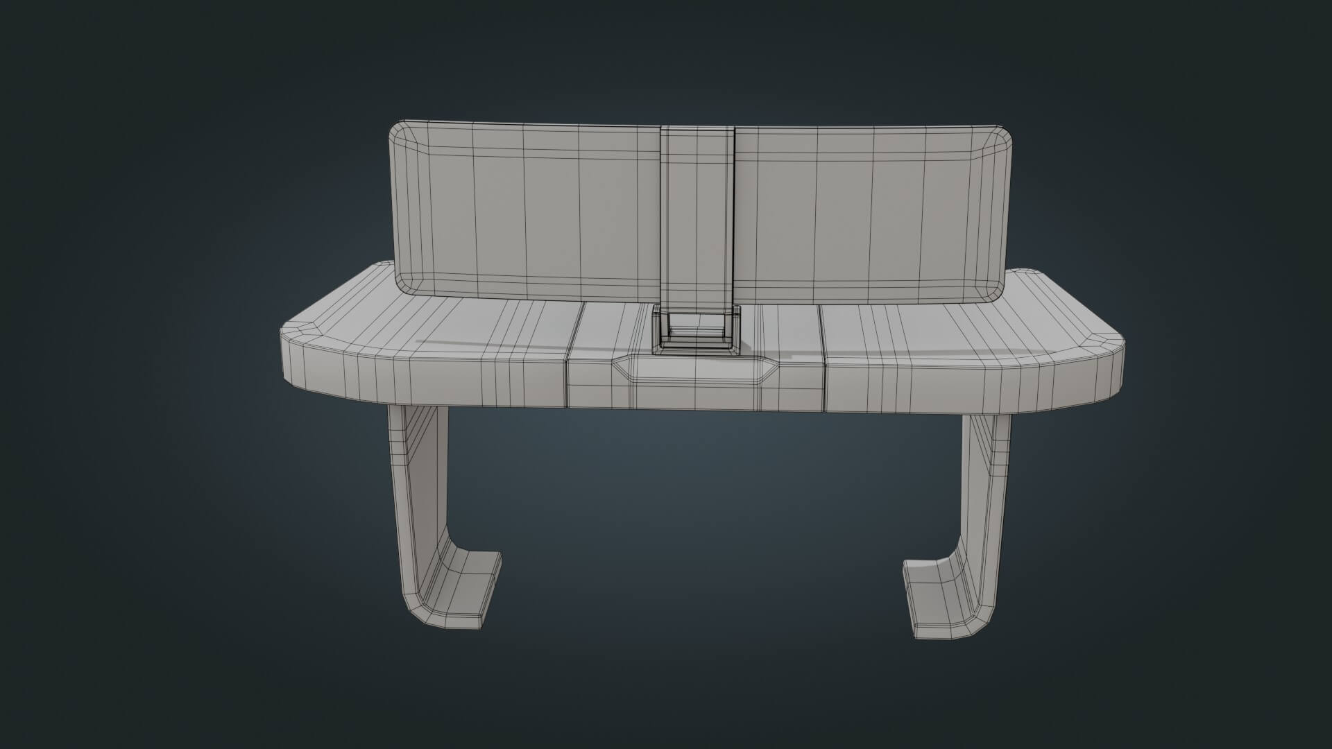 Sci-Fi Workspace 3D Model by sathak