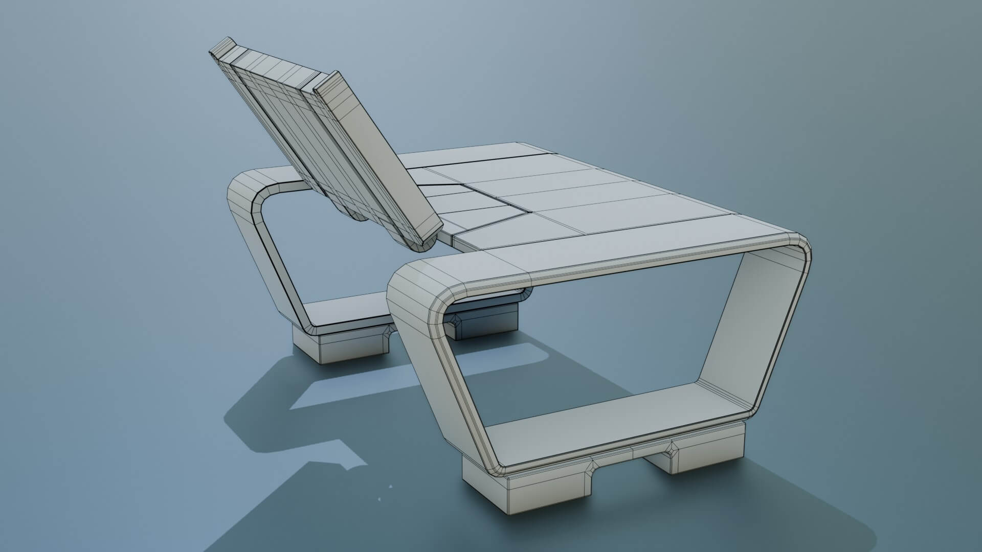 Sci-Fi Workspace 3D Model by sathak