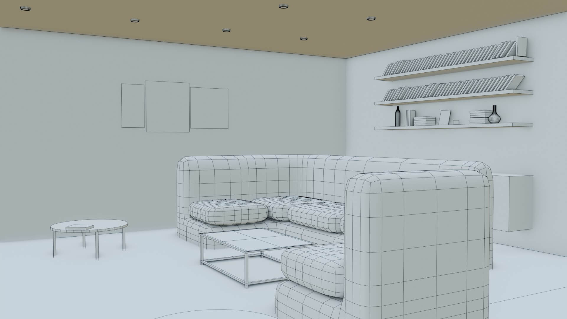 Simple Interior - 3D Model by sathak