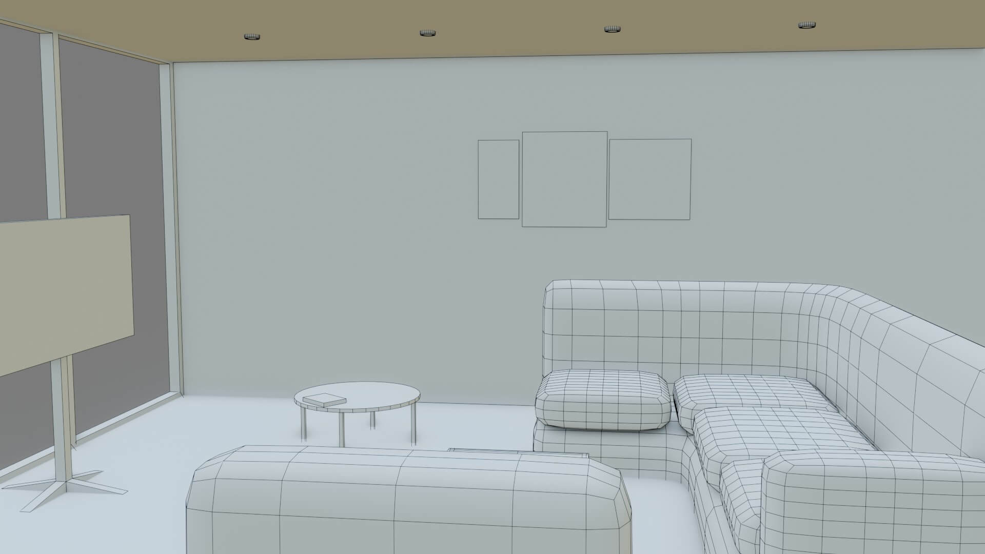 Simple Interior - 3D Model by sathak