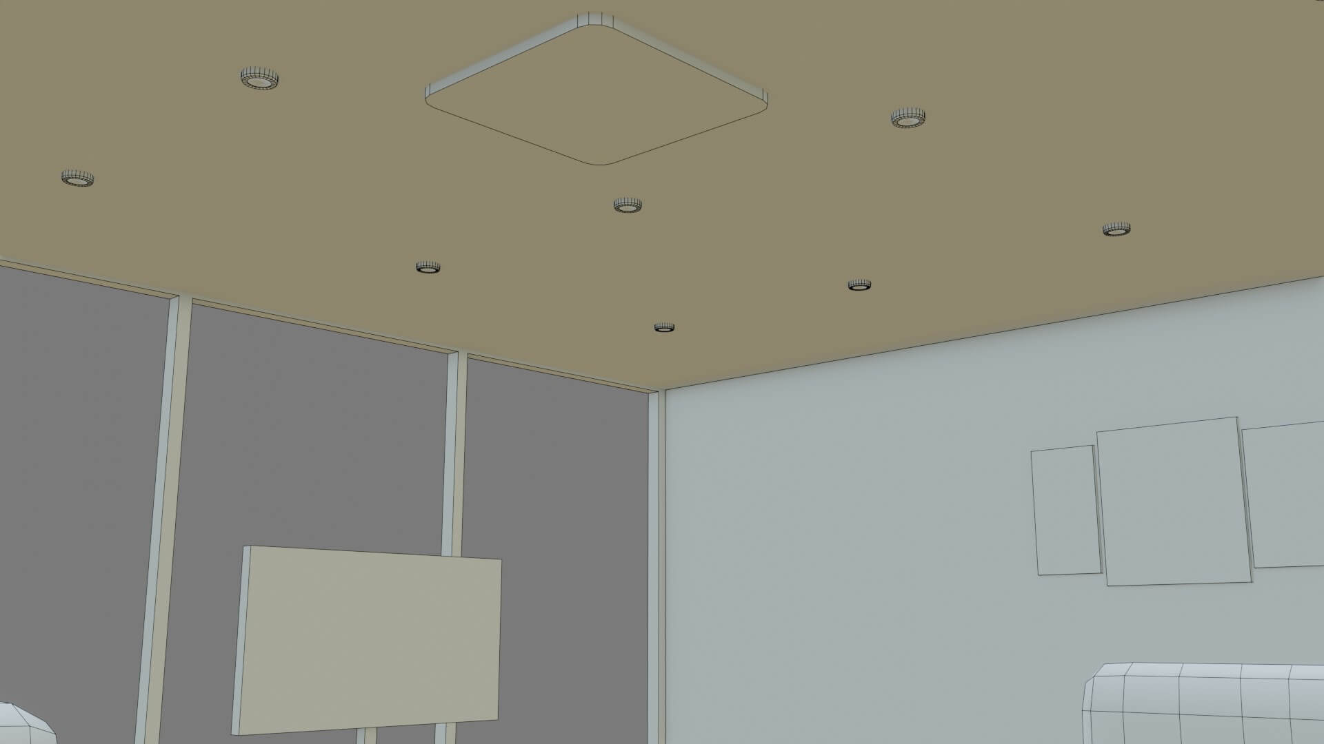 Simple Interior - 3D Model by sathak