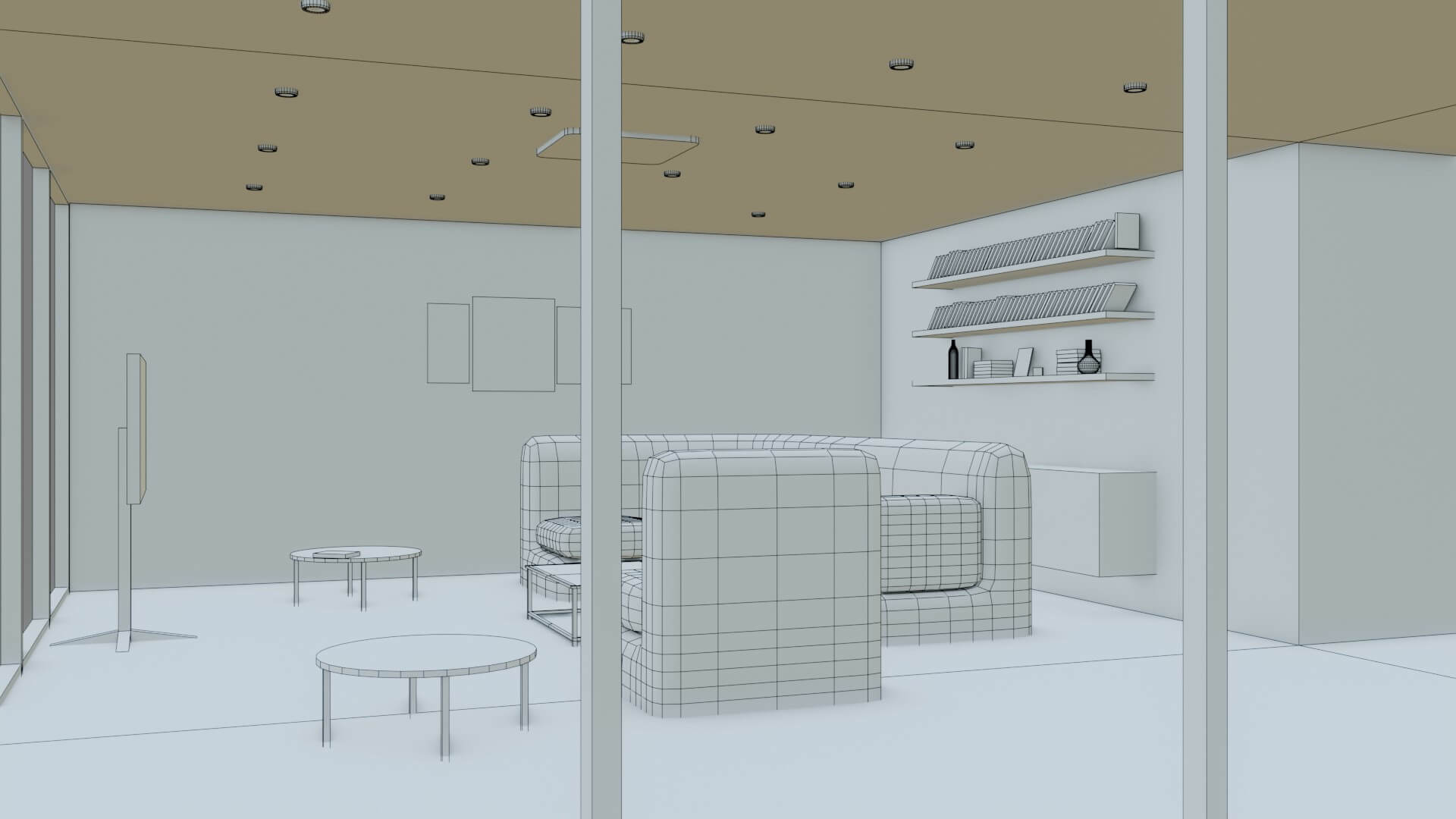 Simple Interior - 3D Model by sathak