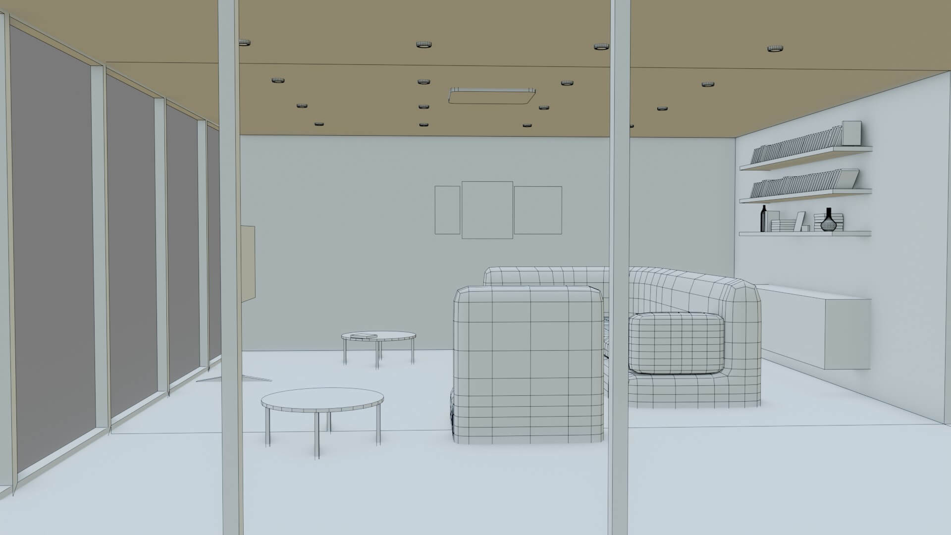 Simple Interior - 3D Model by sathak