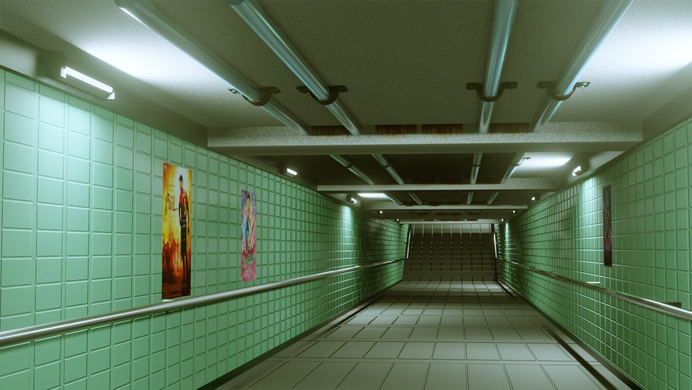Subway Under Pass - 3D Model by sathak